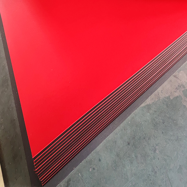 Red Black Red HDPE Layered Sheet Plastic PEHD Board for Playground ...